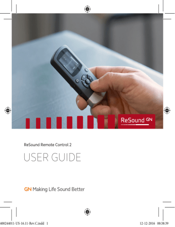 ReSound Remote Control 2 User Guide | Manualzz