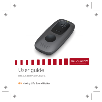 ReSound Remote Control User Guide | Manualzz