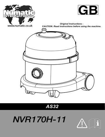 Numatic Hepa NVR170H Owner Instructions | Manualzz