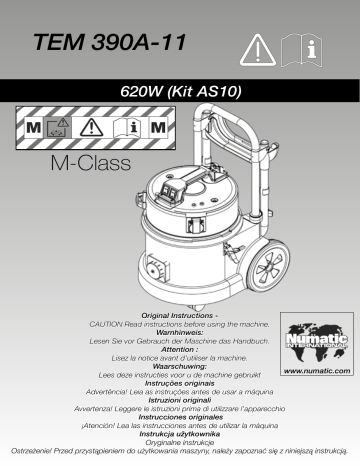 Numatic TEM390A Owner Instructions | Manualzz