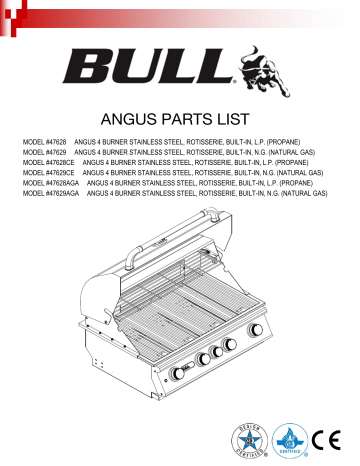 Bull NG 47629 Angus Parts List | Manualzz