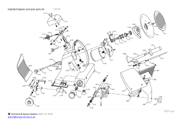 Buffalo CD278 Meat Slicer 250mm Exploded diagram | Manualzz