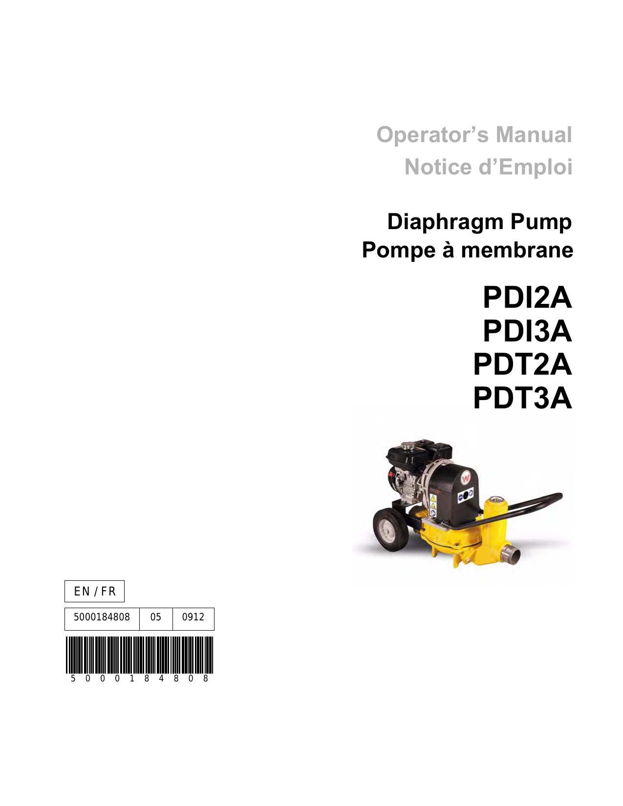 Wacker Neuson PDT3A, PDI3A, PDT2A User manual | Manualzz