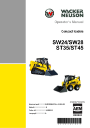 Wacker Neuson SW24 - Operator's manual