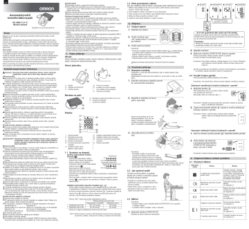 Omron Healthcare HEM-7121-E M2 Blood Pressure Monitor User manual ...