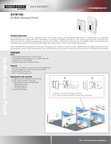 Edge-Core ECW100 Indoor AP Datasheet | Manualzz
