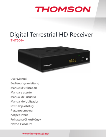 Thomson THT504+ Terrestrial Receiver Ръководство за употреба | Manualzz