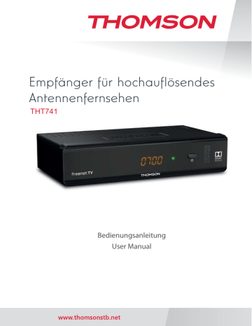 THOMSON THT741 Terrestrial Receiver Manual | Manualzz