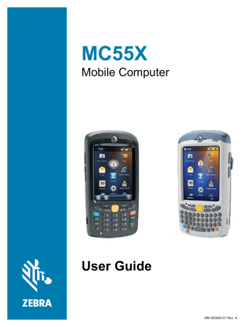 zebra mc55 user guide – mc55x 取扱説明書 – FBZDK