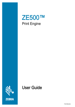 Zebra ZE500 - User Guide, Reference guide, Quick start Guide