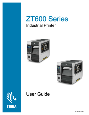 Zebra ZT600 User Guide | Manualzz