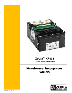 Zebra KR403 - Data Sheet, Owner's manual, Specification, User Guide ...
