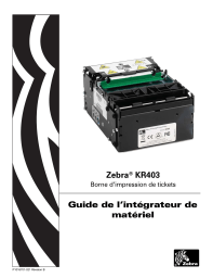 Zebra KR403 - Installer Manual, Owner's manual, Manual