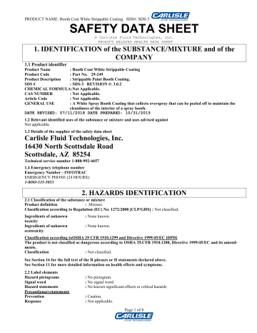 Binks Peelable Booth Coating & Covers Manual | Manualzz