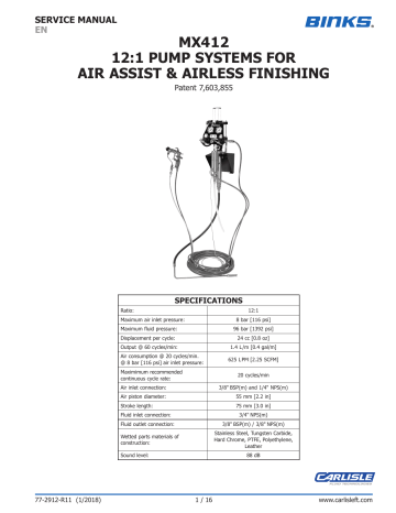 Binks MATERIAL FILTERS Service manual | Manualzz