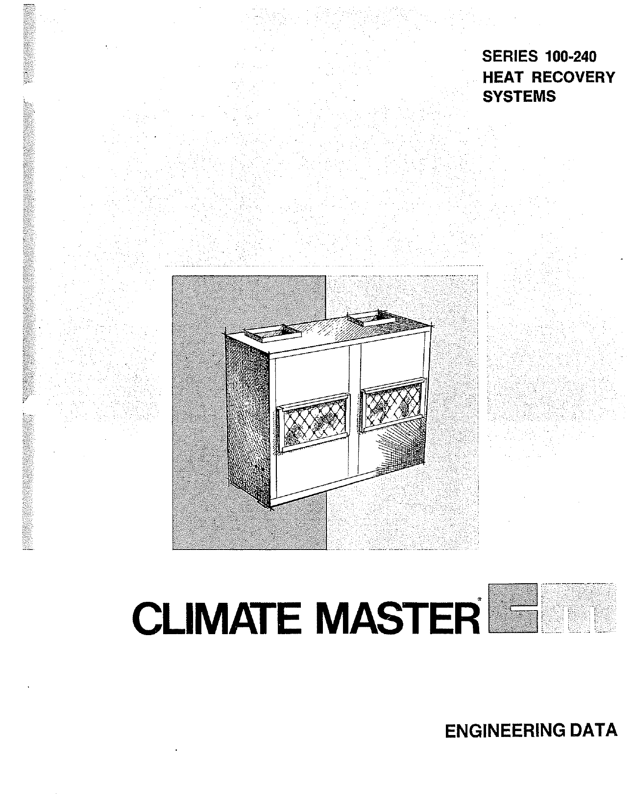 ClimateMaster Horizontal/Vertical WSHP Specification | Manualzz