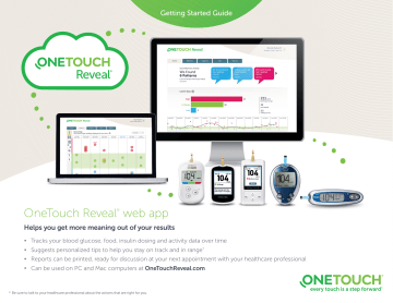 Onetouch Reveal® mobile and web apps Getting Started Guide | Manualzz