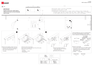 Hagerco 5800R - EUROLINE - Surface Door Closer Installation ...