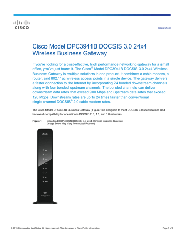 Cisco DPC3941B Owner's manual | Manualzz