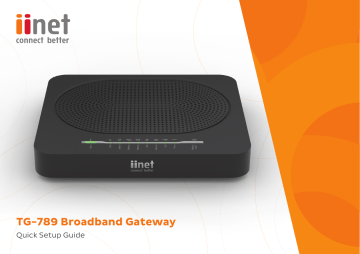 Technicolor MediaAccess TG789vac v2 iiNet Quick Setup Guide | Manualzz