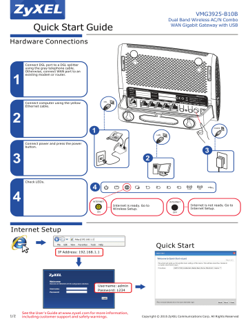 ZyXEL VMG3925-B10B Owner's manual | Manualzz