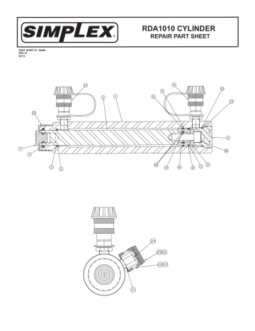 Simplex RDA1010 - 54096 Repair Part Sheet | Manualzz