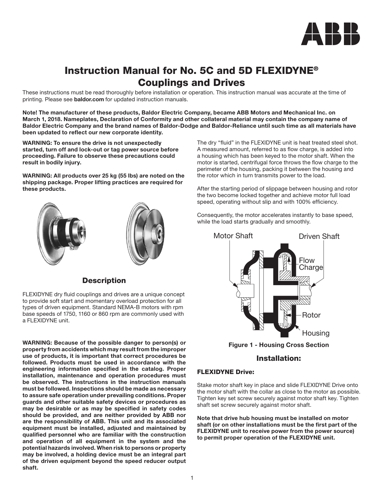 Dodge No. 5C and 5D Flexidyne Couplings and Drives Owner's Manual ...