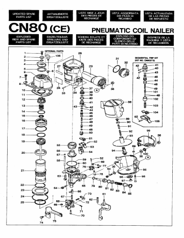 Max CN80 Parts Chart | Manualzz
