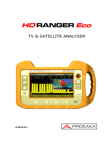 Promax HD RANGER Eco Field strength meter and spectrum analyzer User's ...