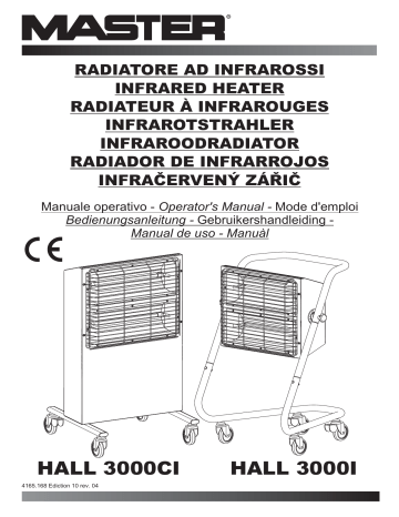 Master HALL 3000 CI HALL 3000 I ELECTRIC HEATER Owner Manual | Manualzz