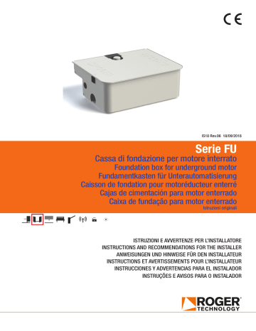 Roger Technology FU101, RL650/R, FU103, FU102, FU100, RL650 User manual ...