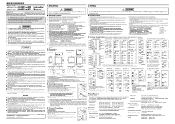 RKC Instrument HA900 Instruction Manual | Manualzz