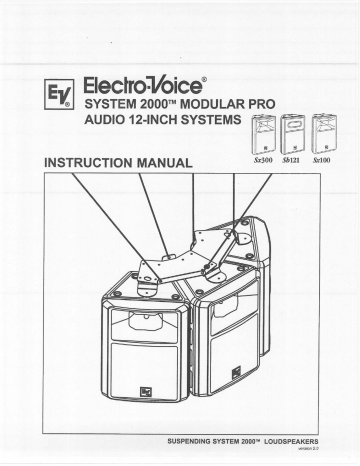 Electro-Voice System 2000 Instruction Manual | Manualzz