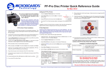 Microboards G3 Auto Printer Quick Reference Guide | Manualzz