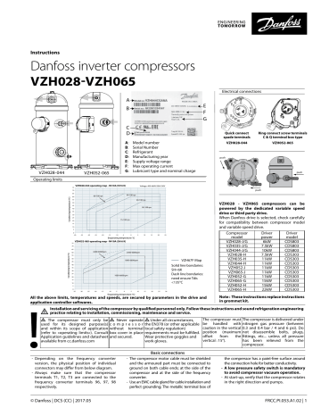Danfoss VZH028-065 compressors Installation Guide | Manualzz