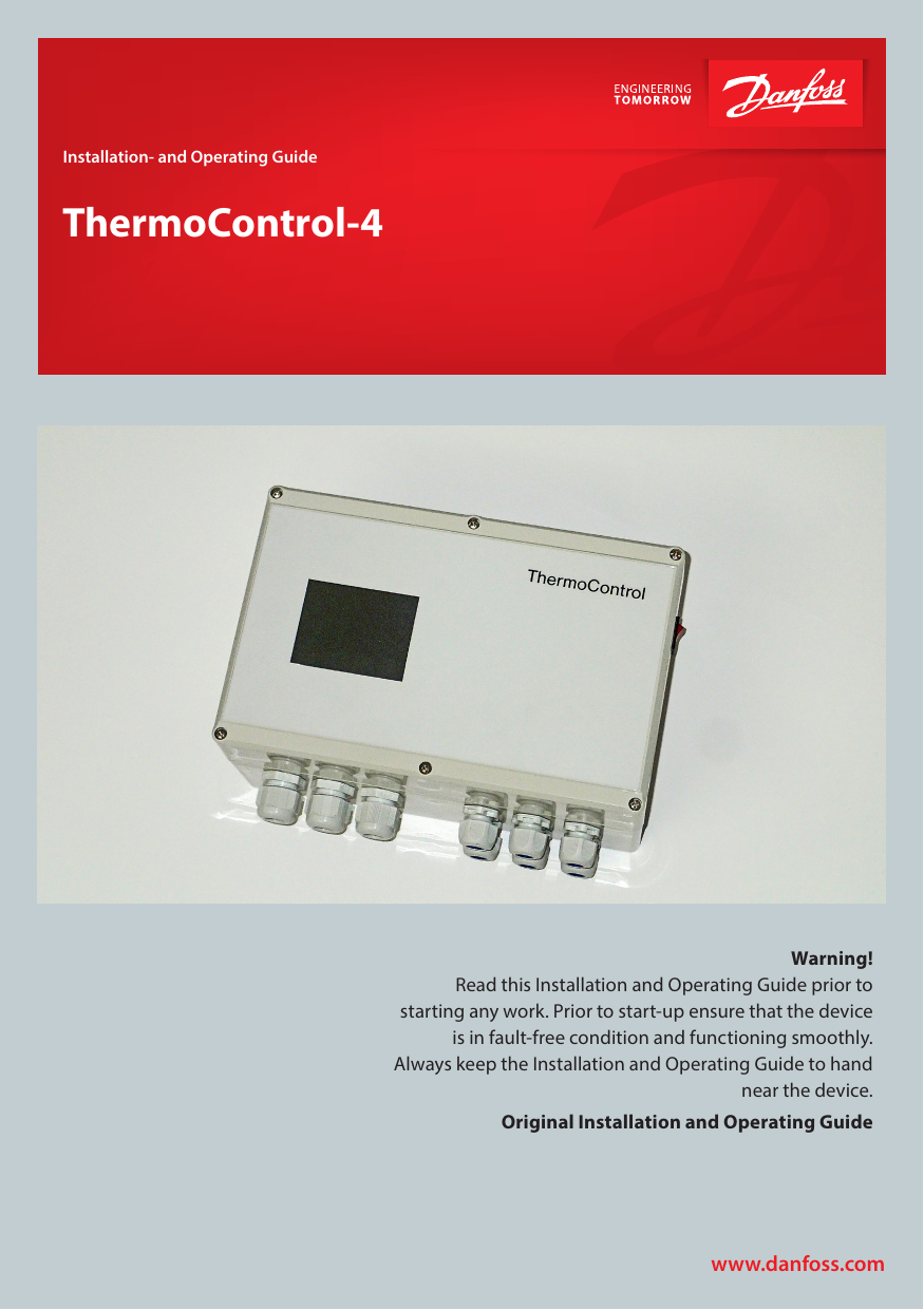 Danfoss ThermoControl-4 Operating Guide | Manualzz