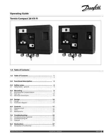 Danfoss Termix Compact 28 VX-FI Operating Guide | Manualzz