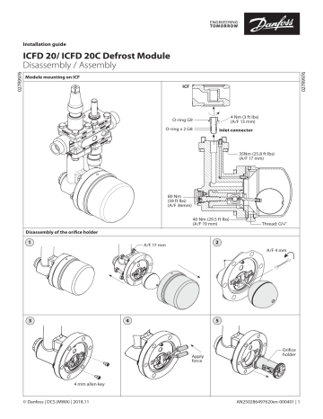Danfoss ICFD Defrost Module Installation Guide | Manualzz