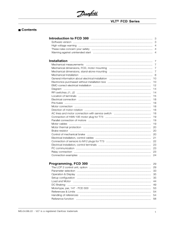 Danfoss VLT® FCD 300 Operating Operating Guide | Manualzz