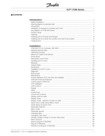 Danfoss VLT® FCM 300 Guide | Manualzz