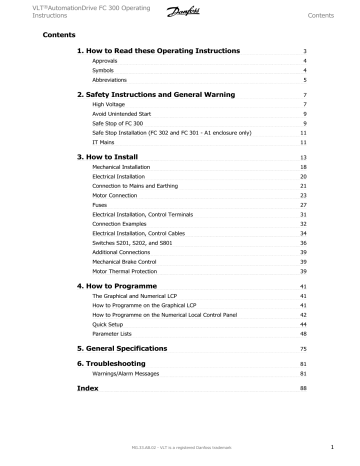 Danfoss VLT® AutomationDrive Oper. Operating Guide | Manualzz