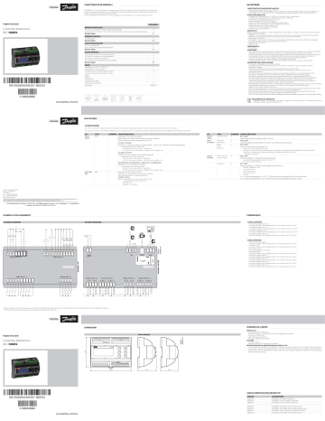 Danfoss MCX08M2 Guida d'installazione | Manualzz