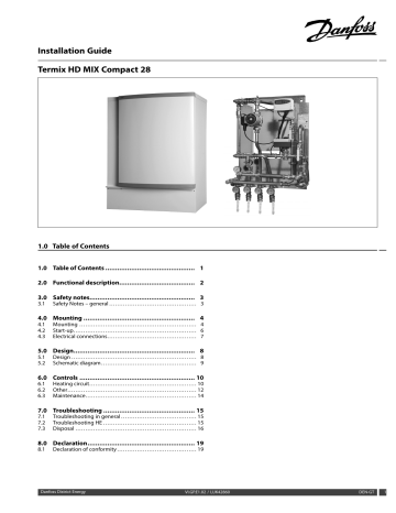 Danfoss Termix HD MIX Compact 28 Operating Guide | Manualzz