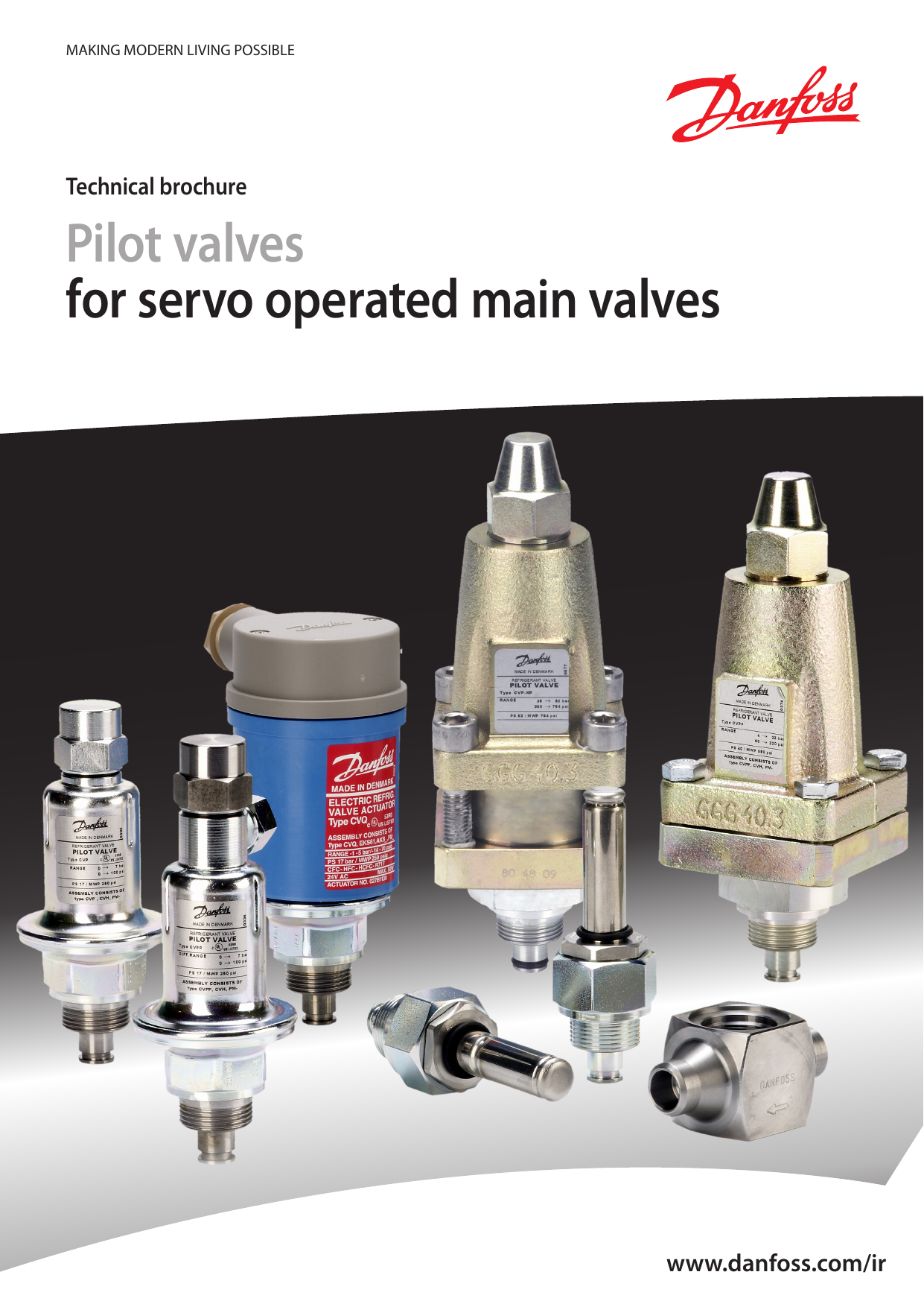 Danfoss Pilot valves for servo operated main valves Datasheet | Manualzz