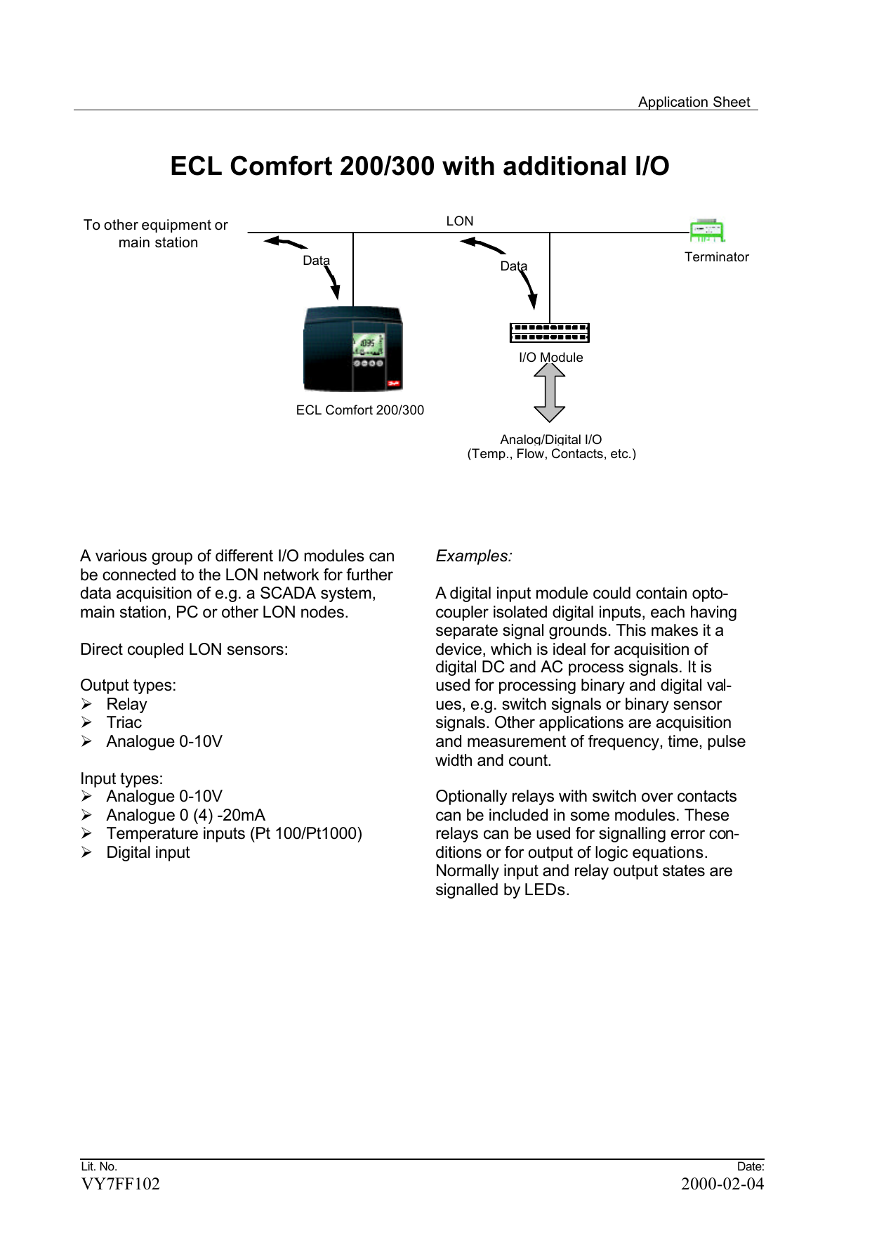 Danfoss ECL Comfort 200/300 User guide | Manualzz