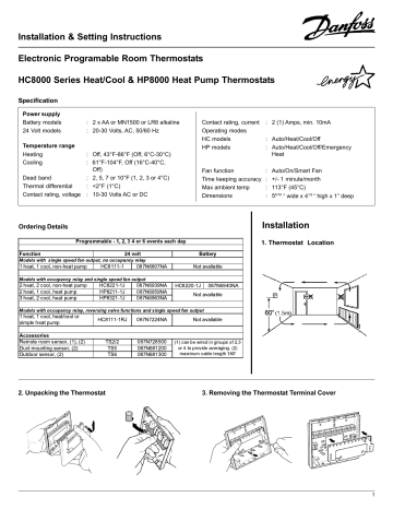 Danfoss 8000 Series Installation Guide | Manualzz