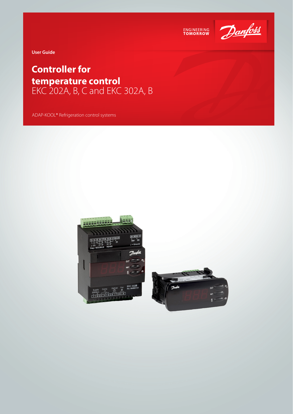 Danfoss Controller for temperature control - EKC 202A, B,C - EKC 302A ...
