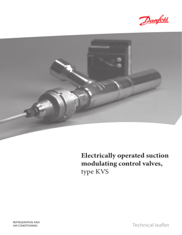 Danfoss Electrically operated suction modulating control valves, type ...