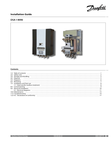 Danfoss DSA 1 MINI Operating Guide | Manualzz