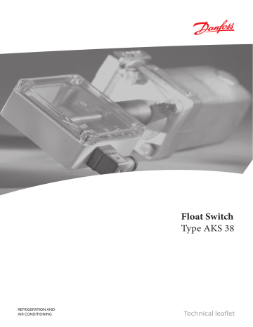 Danfoss Float switch, type AKS 38 Data Sheet | Manualzz